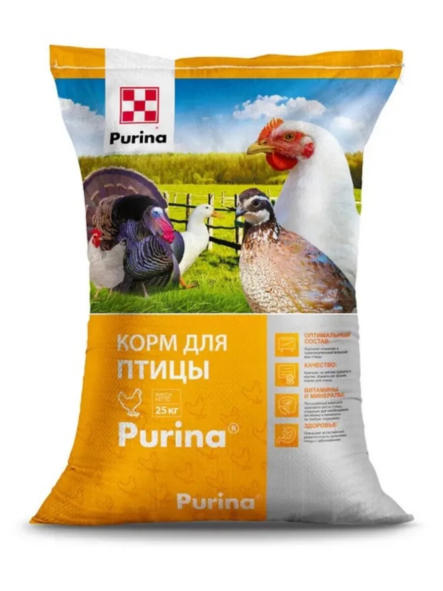 Комбикорм для продуктивных перепелов Purina 25кг