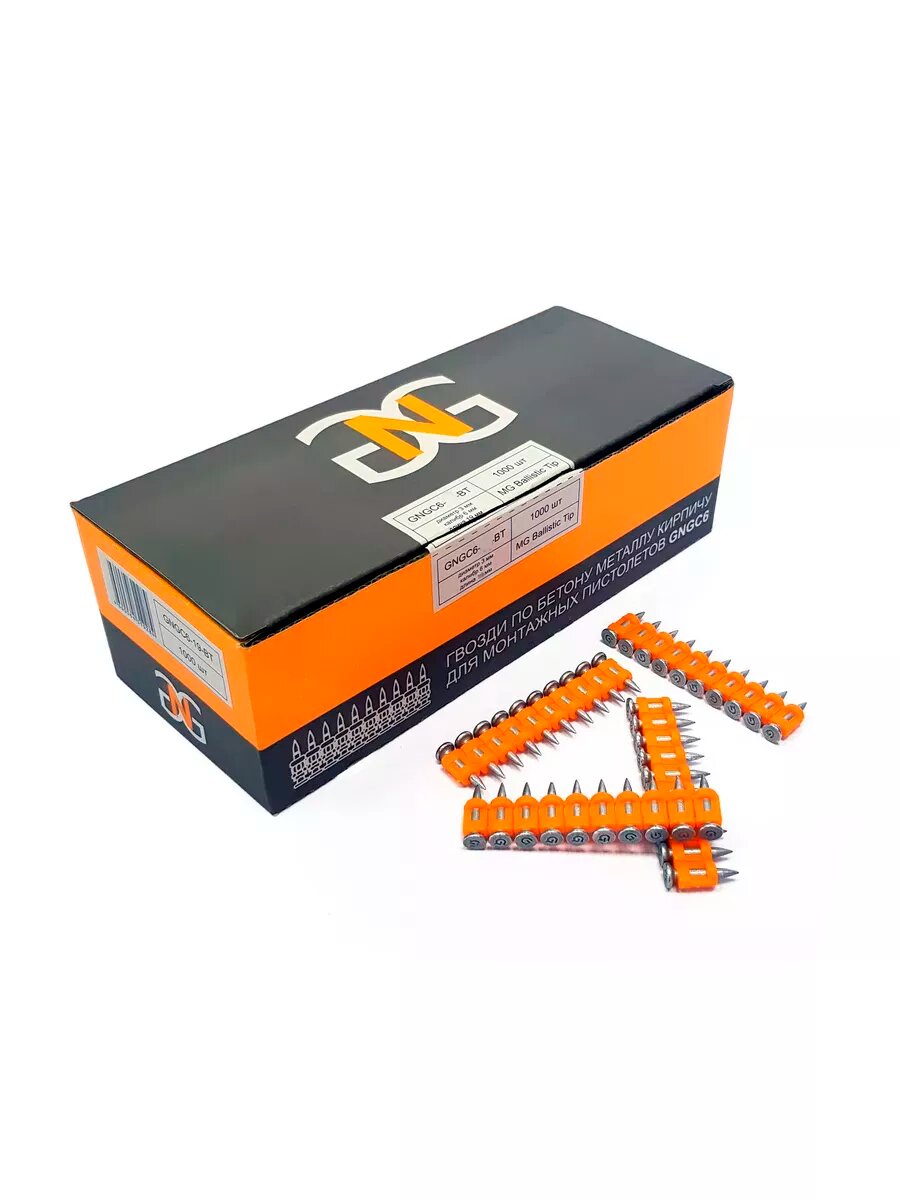 GNG Гвозди по бетону, металлу и кирпичу GNGC6-17-BT 500шт