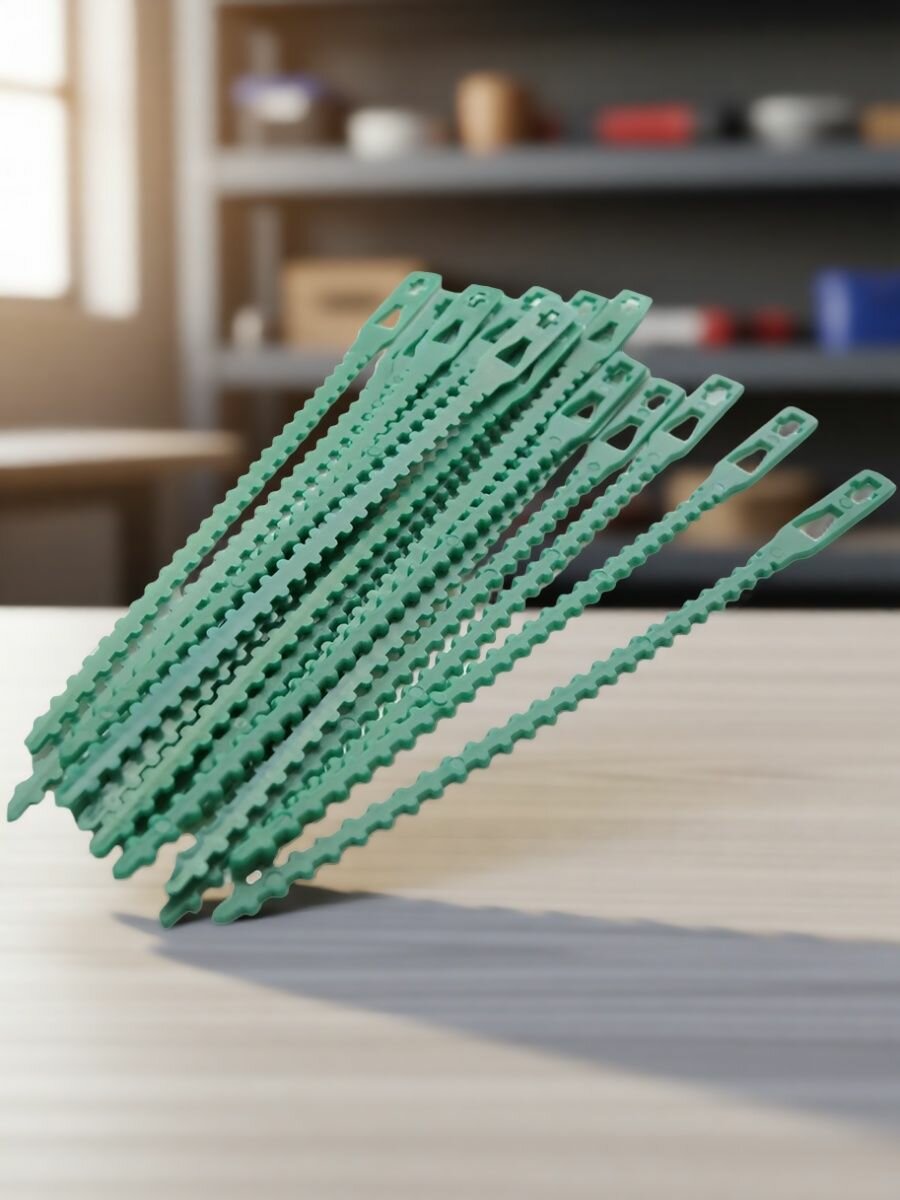 Хомуты для подвязки растений пластиковые, 50 шт