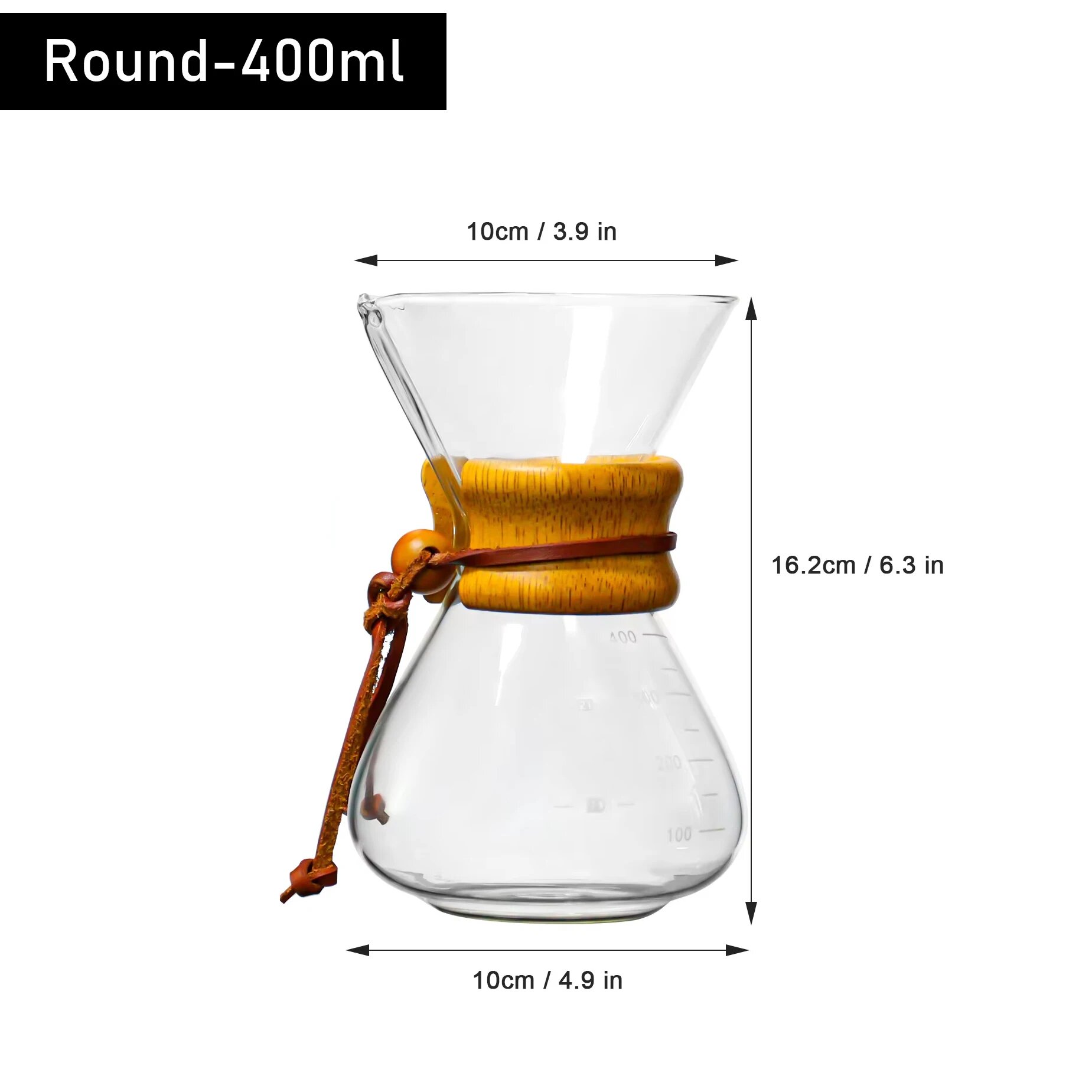 Кофейник SOTECH Chemex-стиля для заваривания кофе