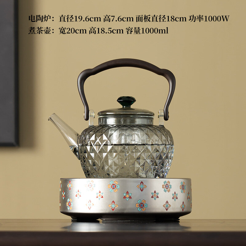 Новая модель электрической керамической плиты Baoxianghua для домашнего использования с чайником из чистого титана, устойчивым к высоким температурам, подходит для заваривания чая у плиты.