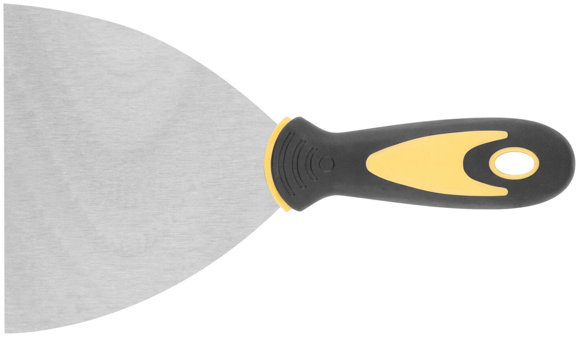 Шпатель, нерж. сталь, прорезиненная ручка 5" (125 мм)