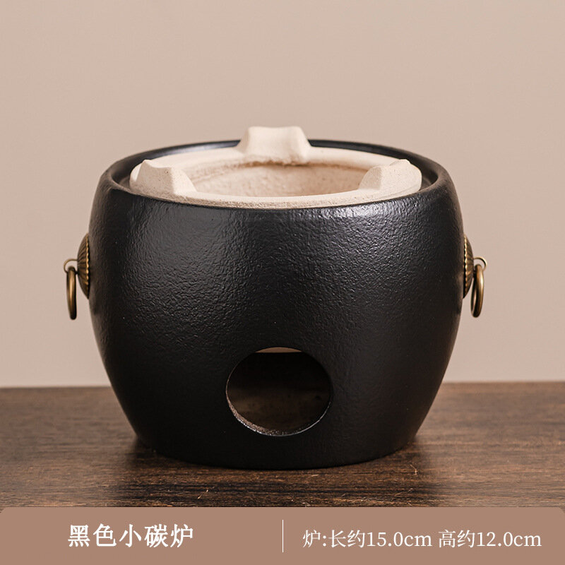 Портативная чайная печь, небольшая угольная печь для домашнего использования, керамическая печь для барбекю для помещений и улицы, популярная онлайн-печь для костра, уголь.