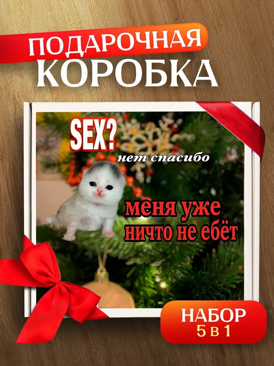 Коробка подарочная мем котики