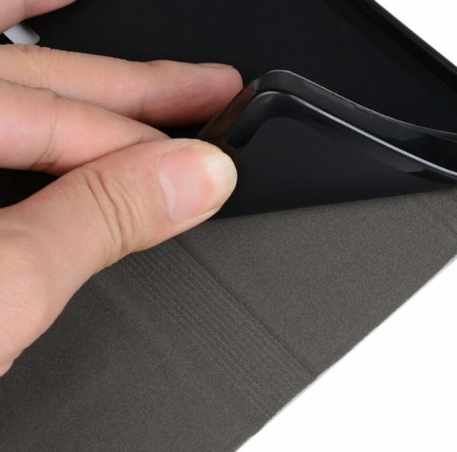 Чехол-книжка MyPads Base rigida для LG V30+ Plus / V30S+ plus ThinQ из водоотталкивающей кожи с металлической основой