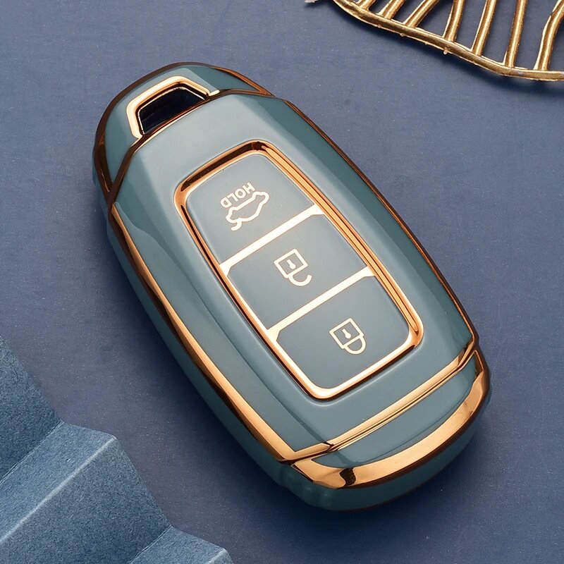 Чехол для автомобильного ключа из ТПУ, чехол для Hyundai Santa I30 IX35 Encino Kona Solaris Accent Fe Azera великолепное Elantra, аксессуары для ключей