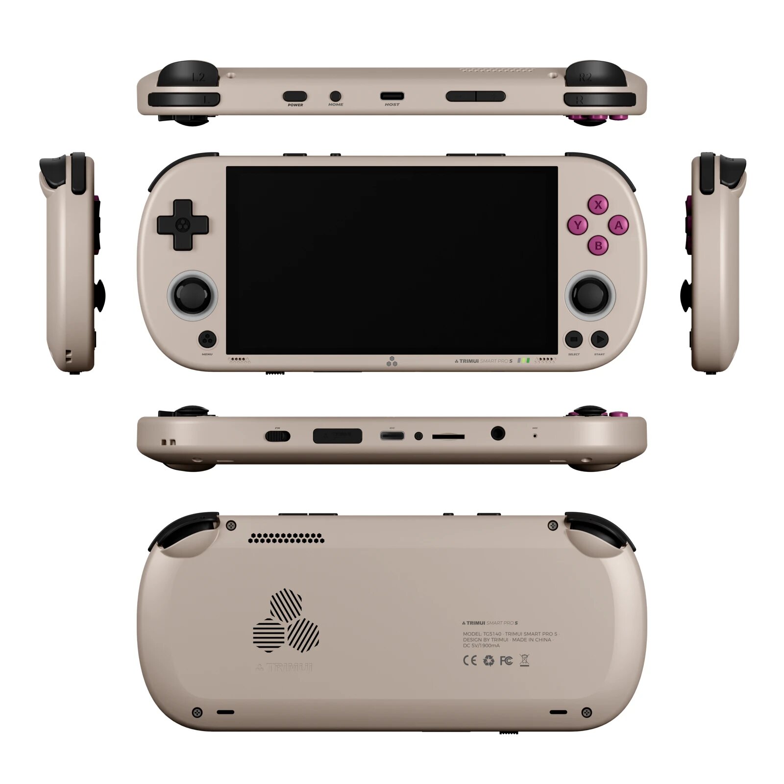 TRIMUI SMART PRO S Портативная игровая консоль No Card(0 Games), Grey