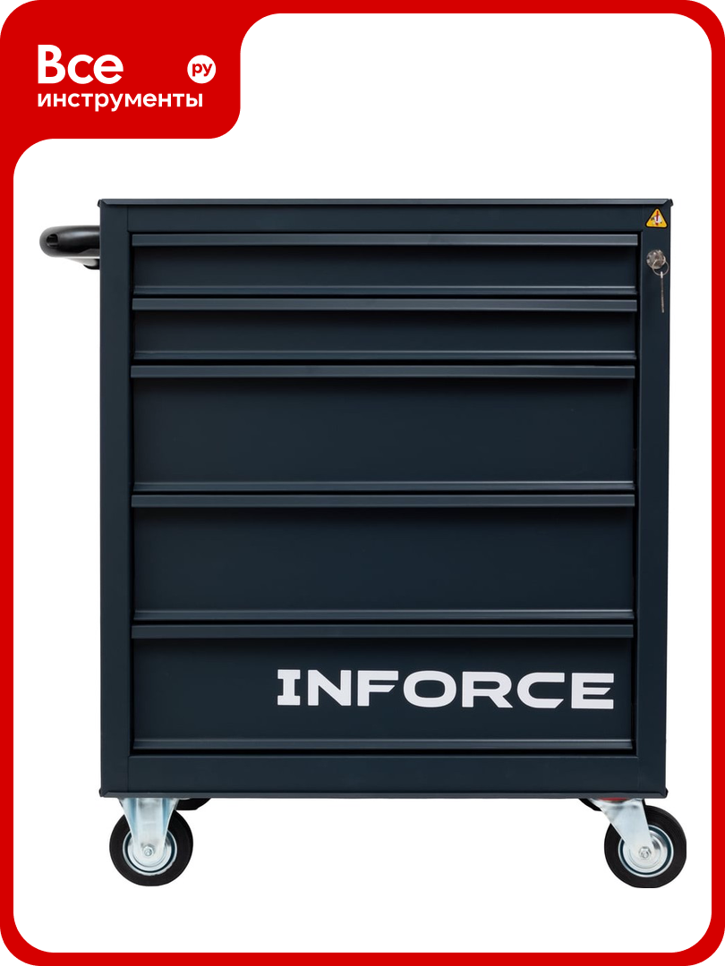 Инструментальная тележка Inforce 5 ящиков, габариты без упаковки 745х465х825мм 06-01-14, любых видов работ