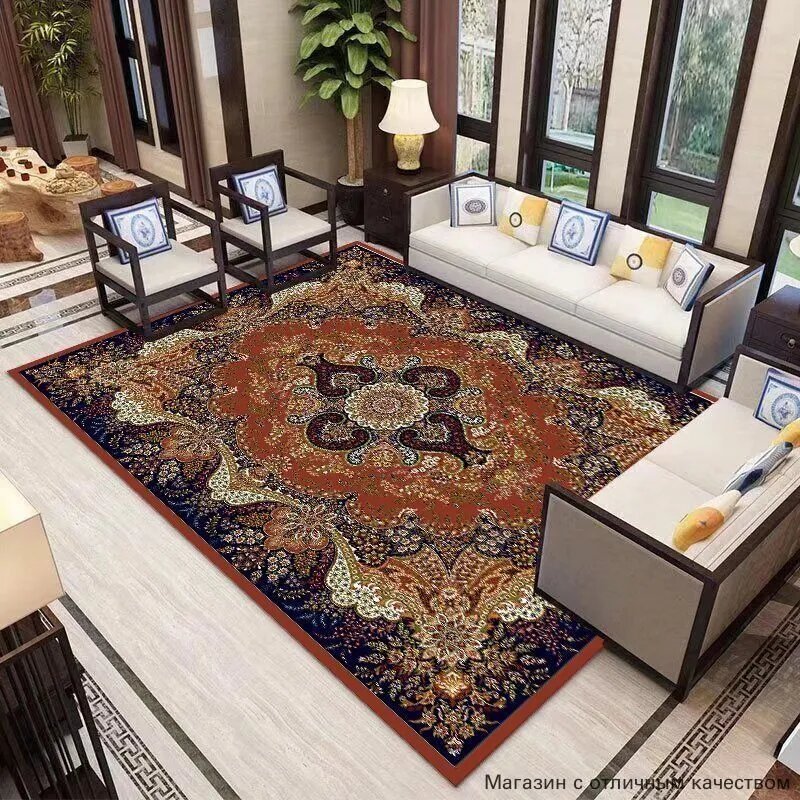 Ковер 140x200 см Классический ковер для гостиной, спальни, с узором, ковровое покрытие