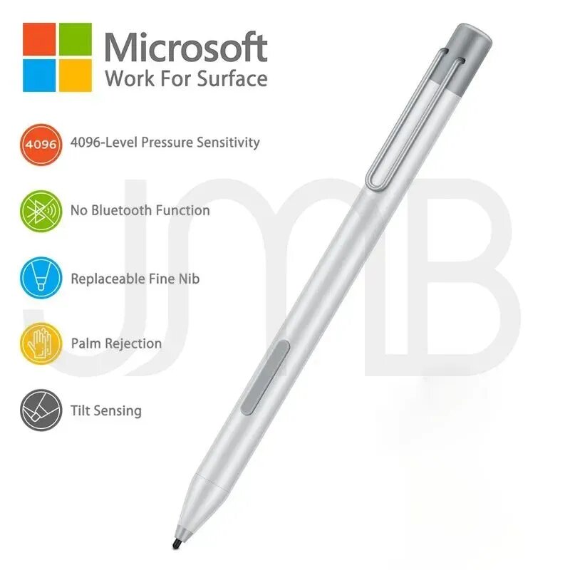 Стилус Microsoft Work For Surface 4096-Level Pressure Sensitivity Palm Rejection Tilt Sensing Replaceable Fine Nib