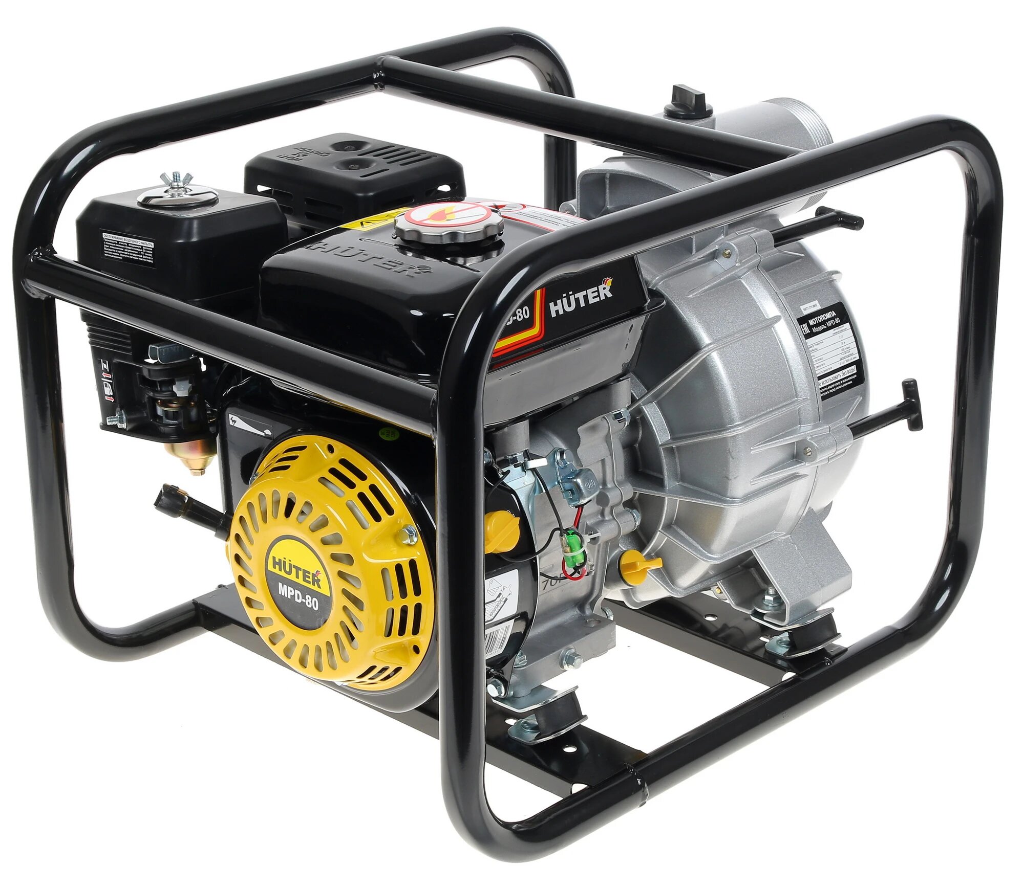 Мотопомпа Huter MPD-80 (70/11/4) бензиновая, 900 л/мин, 7 л. с.
