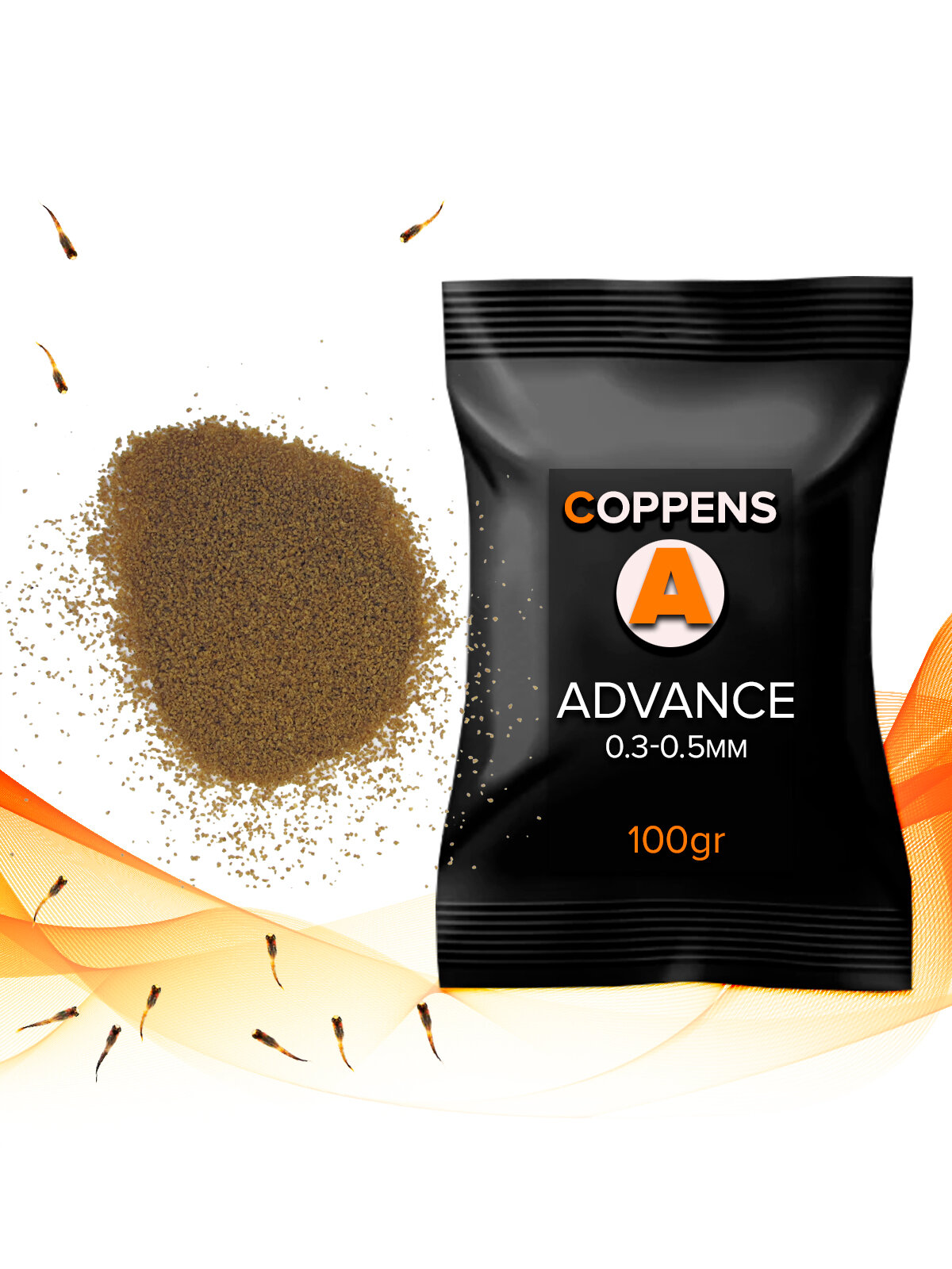 COPPENS ADVANCE 0.3-0.5мм, 100гр. - корм для мальков с высоким содержанием белка