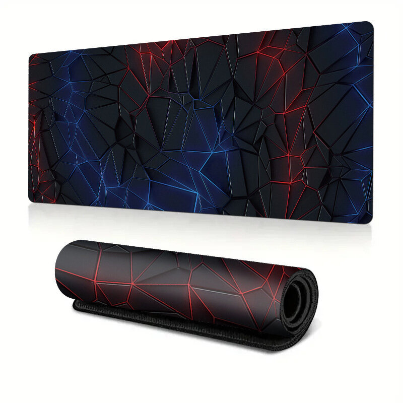 Коврик для стола и клавиатуры игрового типа с аниме тематикой анти скользящий увеличенный размер на основе резины