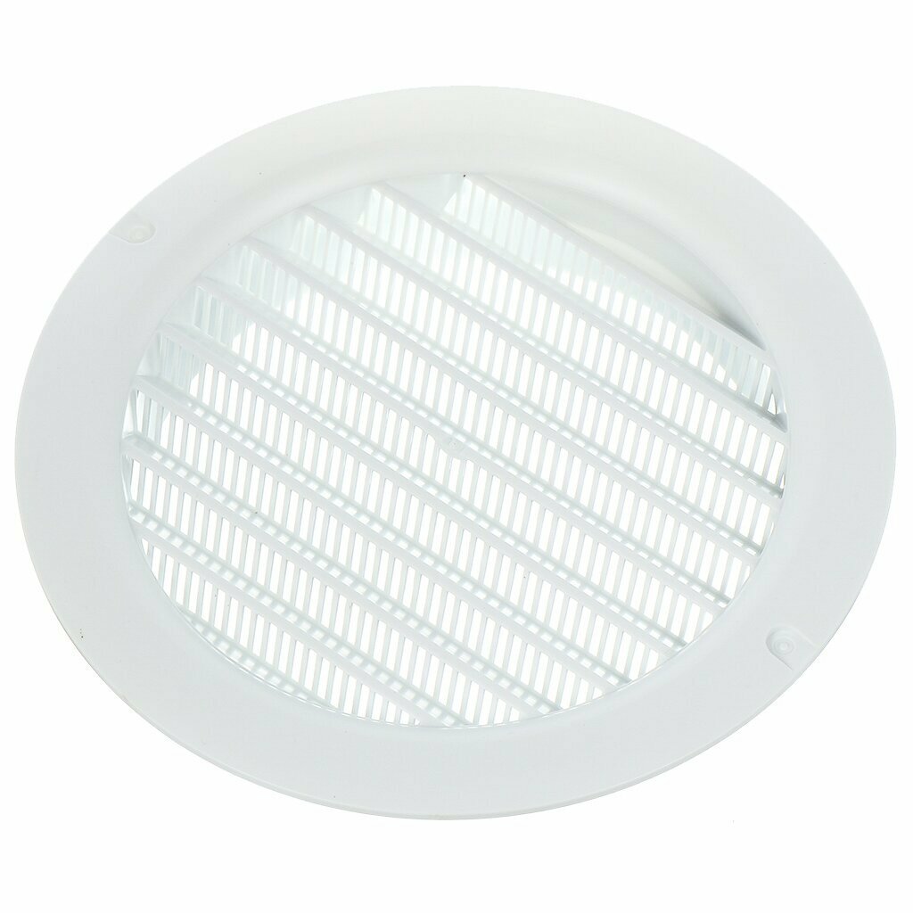 Решетка вентиляционная Event РК125с круглая белая 125 мм из ABS пластика с сеткой для эффективной вентиляции помещений.
