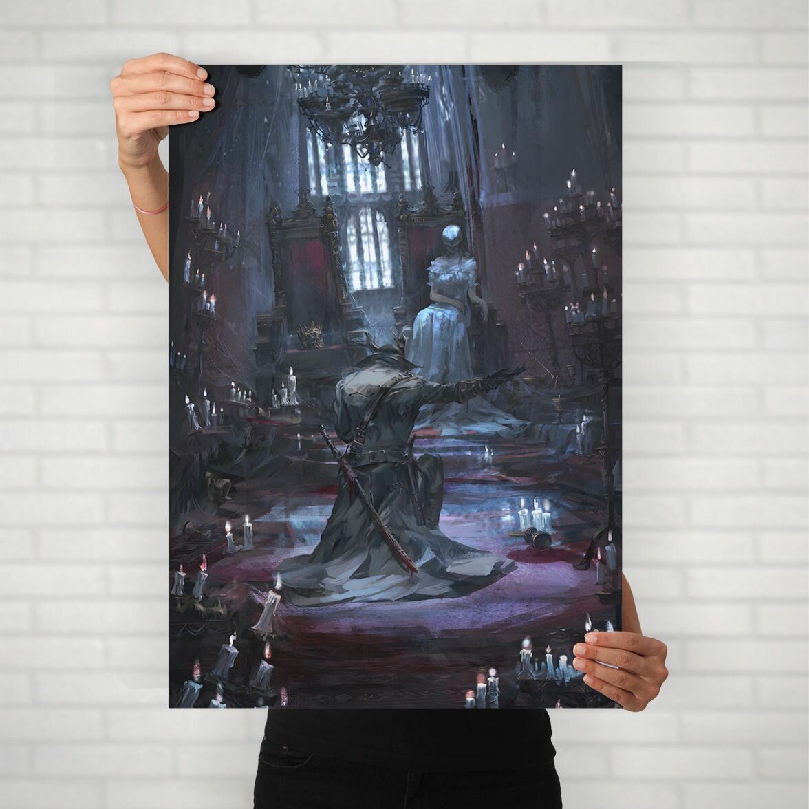 Плакат на стену для интерьера Бладборн (Общее 2) - Постер по игре Bloodborne формата А1 (60x84 см)