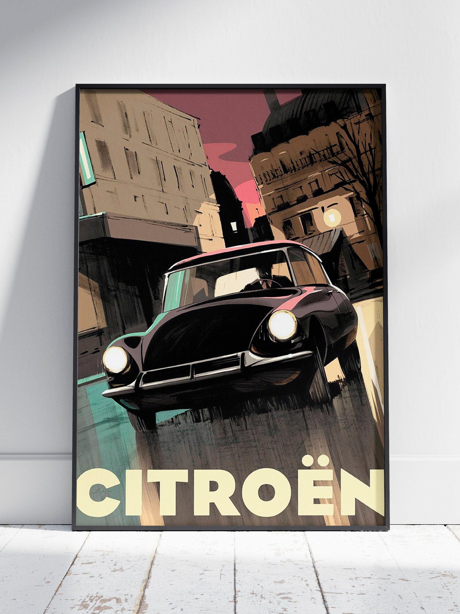 Плакат на стену для интерьера Марки Машин (Ситроен - Citroen 1) - Постер по автопроизводителям формата A4 (21x30 см)