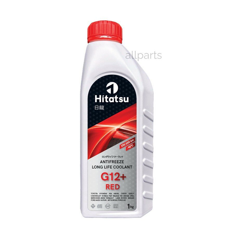 HITATSU AFHR1 антифриз G12 красный готовый -40 1л Hitatsu AFHR1
