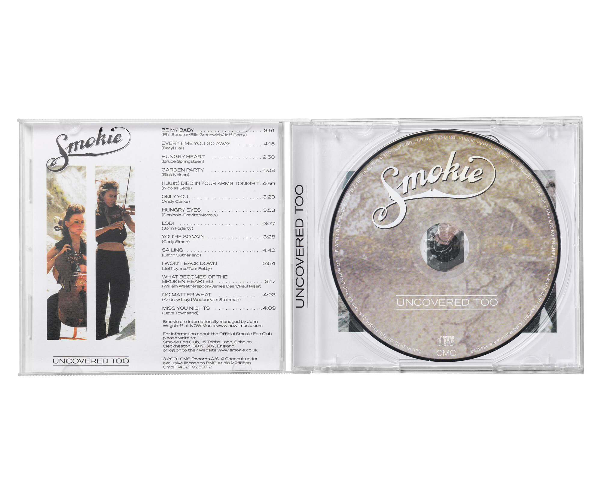 Smokie - Uncovered Too, 2001, 4-page, CD-Аудио — фото 1
