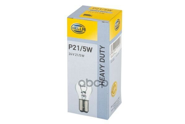 Лампа 24V P21/5W 21/5W HELLA 1 шт. картон 8GD 002 078-241 HELLA арт. 8GD 002 078-241