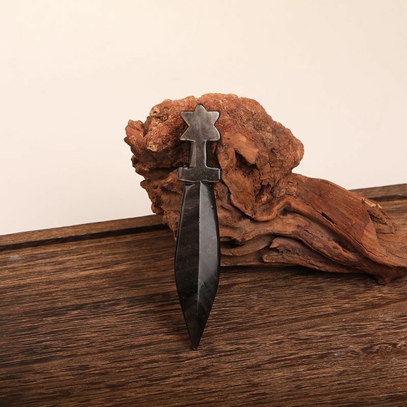 Алтарная атрибутика/Кристалл Ритуальный нож 13cm