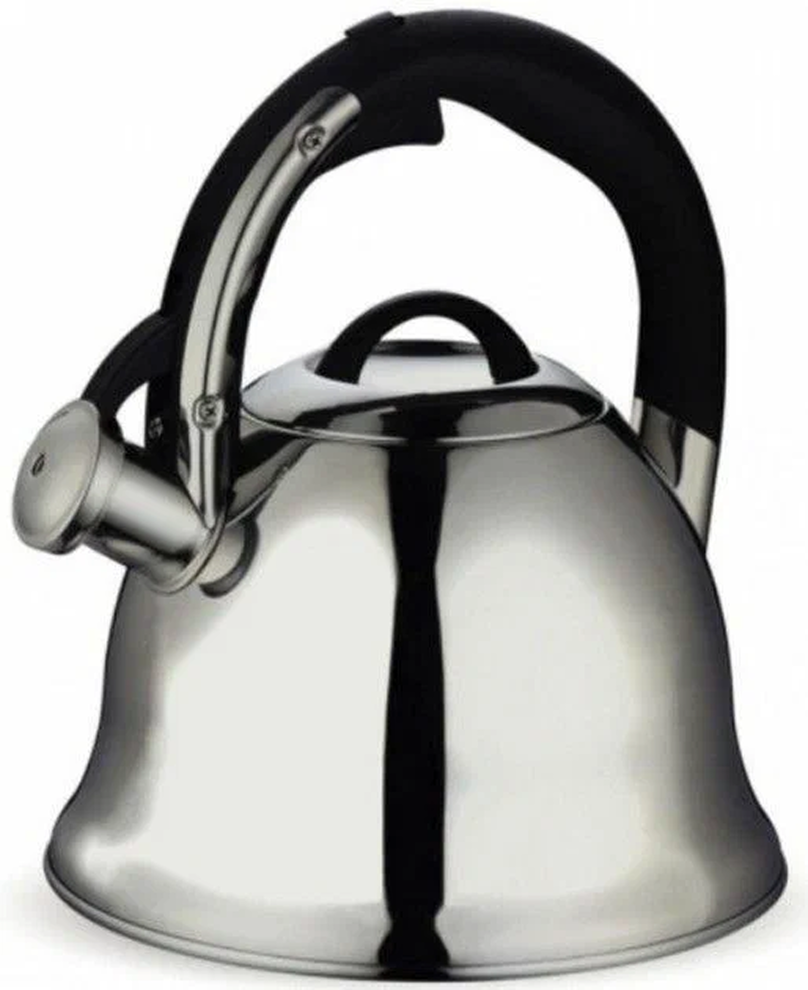 Чайник KELLI KL-4519, серебристый, нержавеющая сталь, газовый, 3л