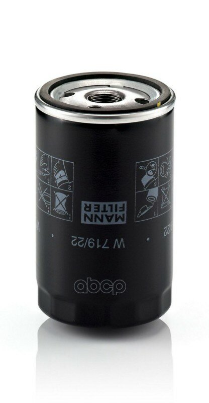 Фильтр масляный PORSCHE 924, 944, 968 Coupe (not for Porsche 911 Turbo) MANN-FILTER арт. W719/22