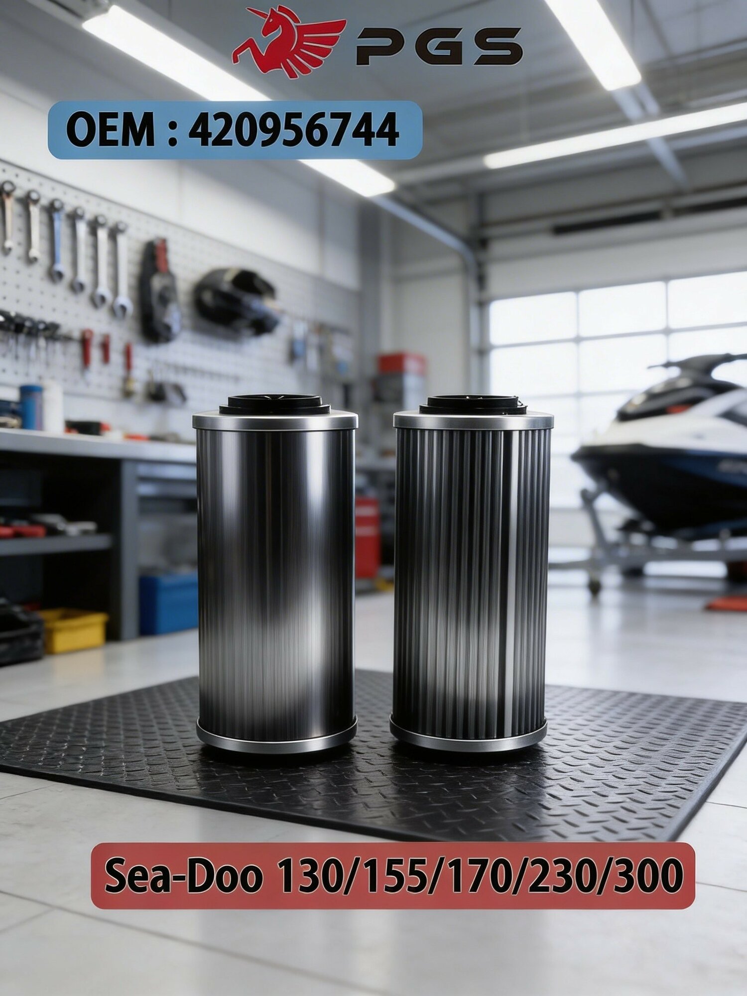 Масляный фильтр BRP Rotax 1503/1630, для гидроциклов Sea-Doo совместим с GTI GTX GTR GTS RXP WAKE FISH PRO OEM 420956744