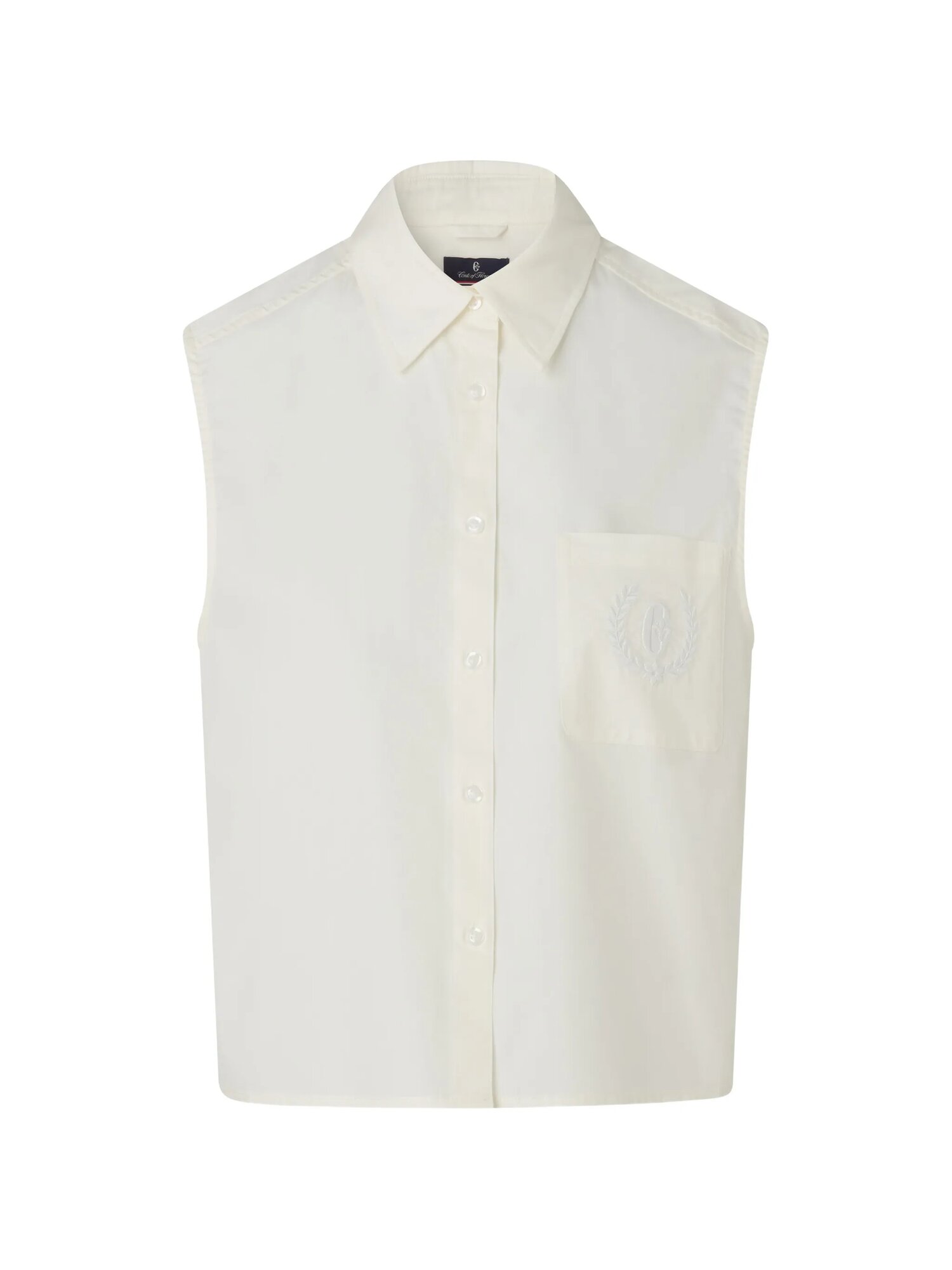 Рубашка Sleeveless embroidered-logo shirt