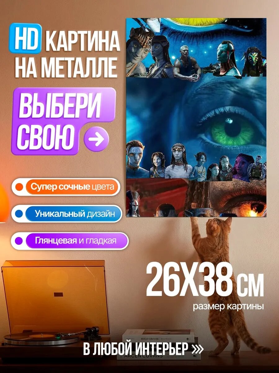 Картина на HD металле Коллаж Аватар