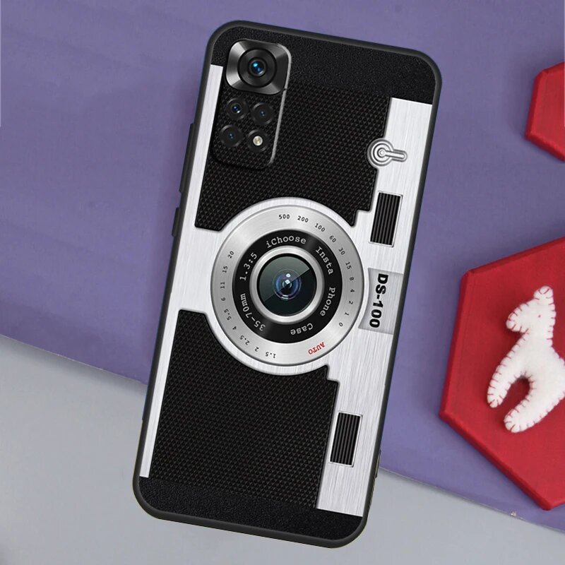 Ретро камера крутой Funda для Xiaomi Redmi Note 14 13 12 11 Pro 9 10 9S 10S 11S 12S Redmi 14C 10C 12C 13C чехол