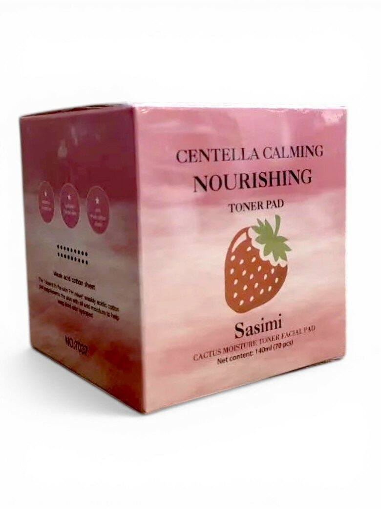 NOURISHING Toner Pad, Sasimi (питание - успокаивающие тонер-пэды с центеллой), 140 мл.