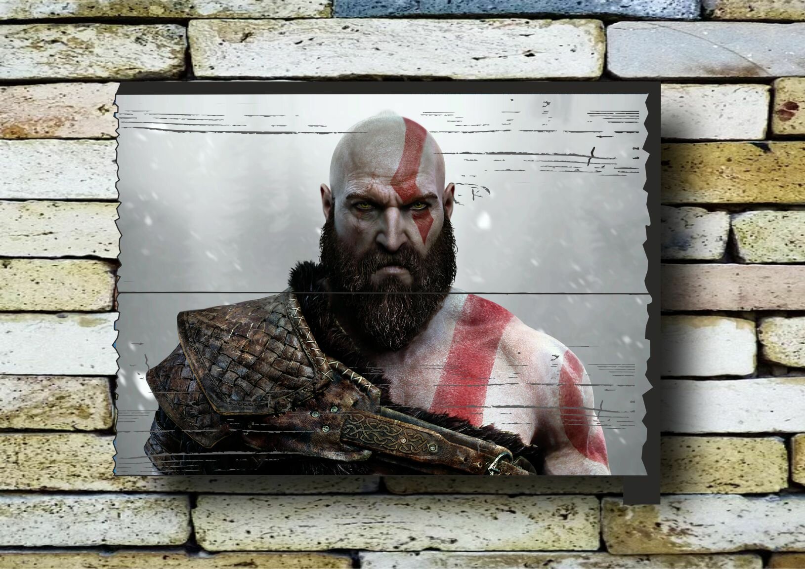 Картина на досках год оф вар 1, Бог войны. Кратос. God of war6