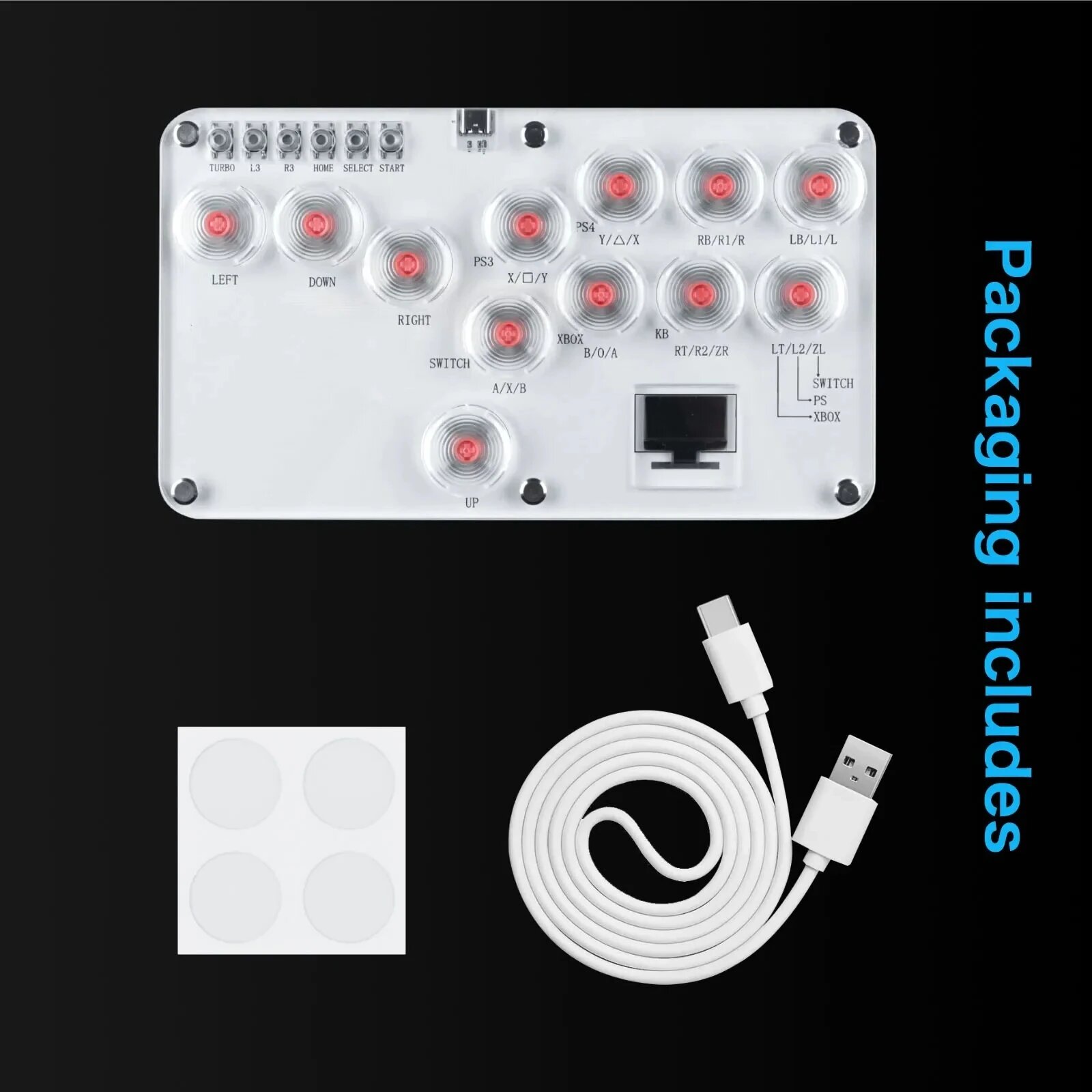 Механическая игровая клавиатура GGBEE Hitbox RGB 18 клавиш