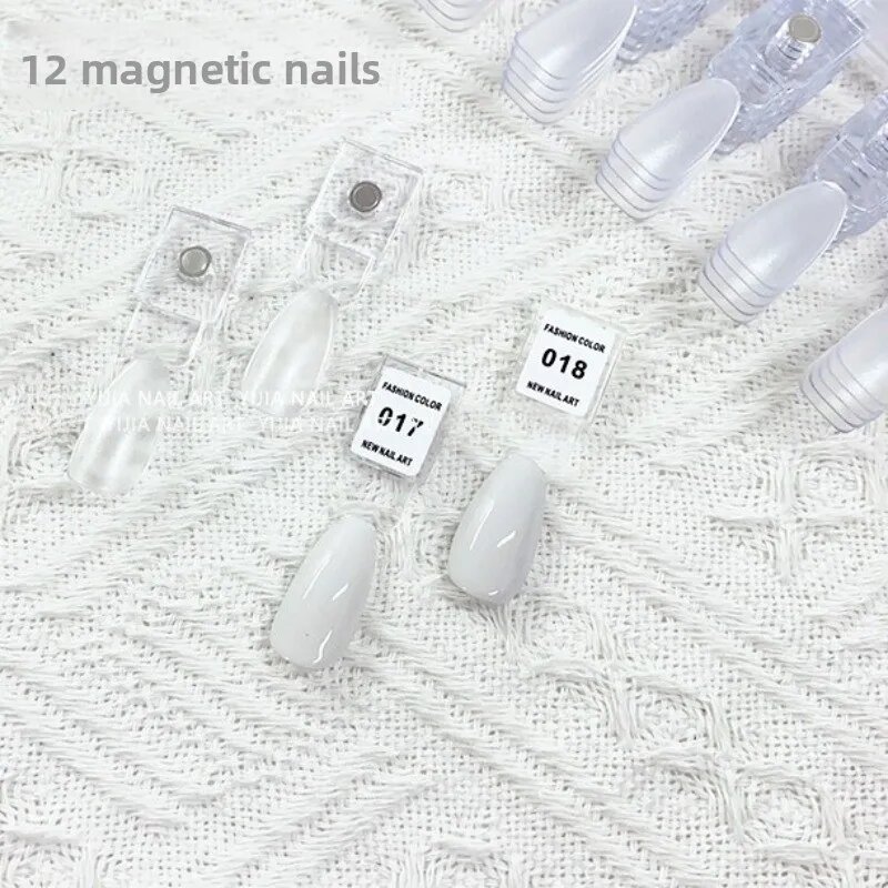 Набор магнитных накладных ногтей MIHJUSFDH, 12pcs