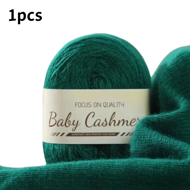 Пряжа Baby Cashmere, зеленый, 50г, 1 шт