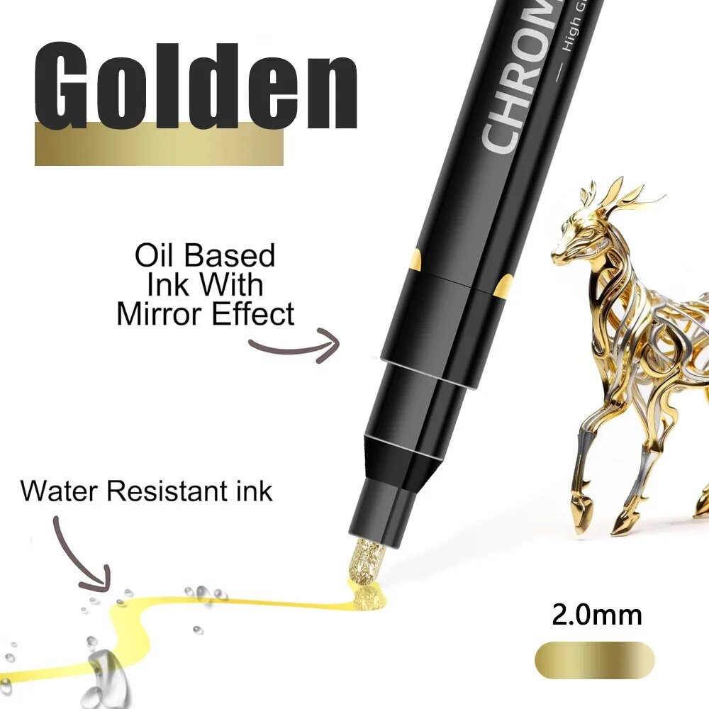 Золотой маркер-карандаш Haile 2.0 мм