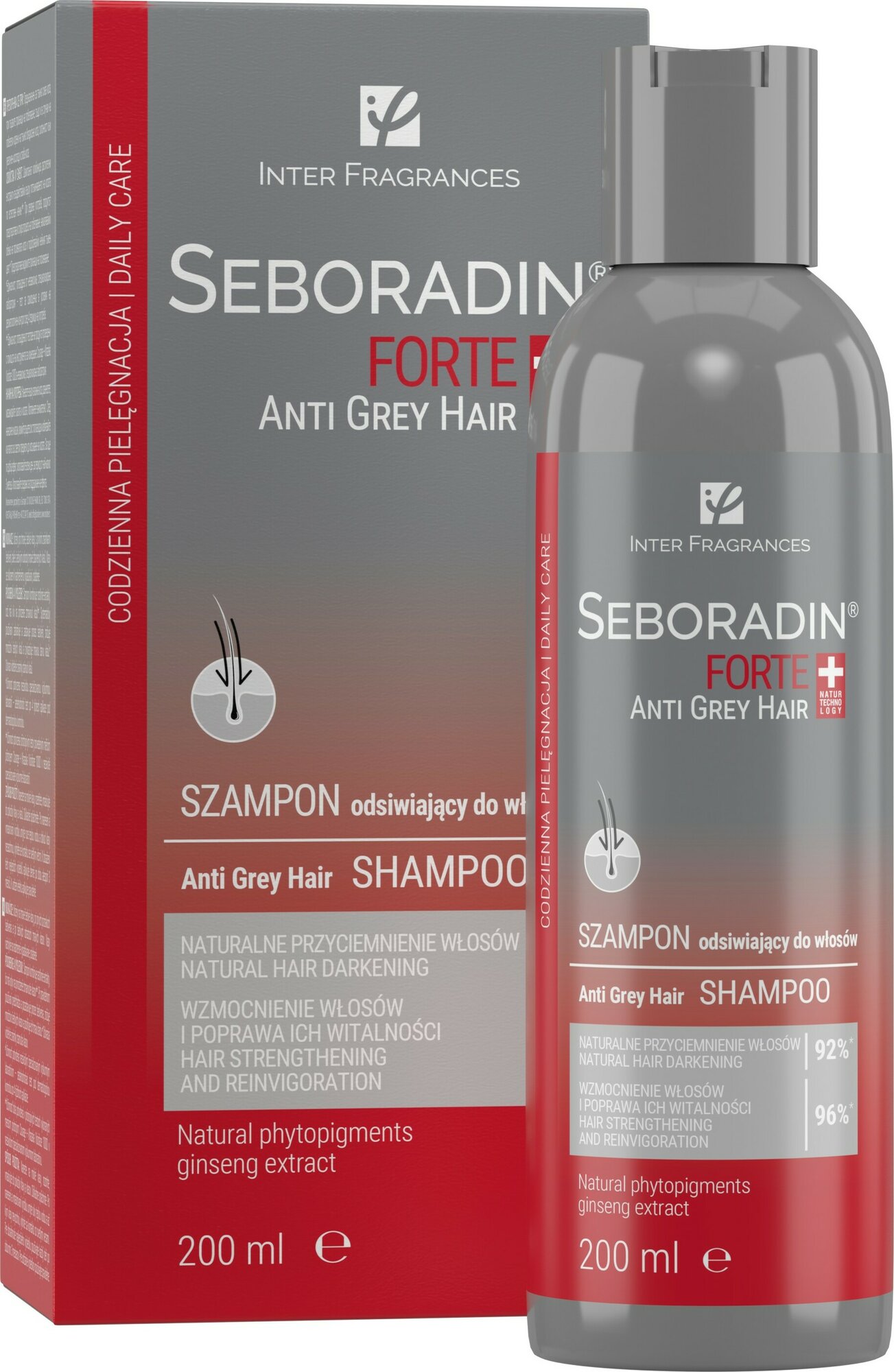 SEBORADIN Шампунь Seboradin Forte от седых волос Seboradin Forte Anti Grey Hair Shampoo 1 шт.