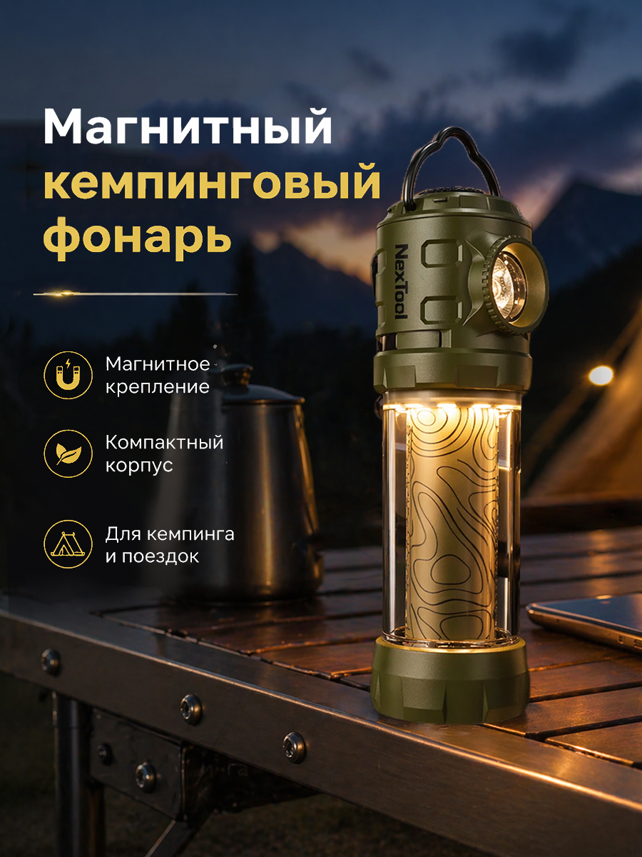 Фонарик NexTool Starry Camping Lantern LP10 (NE20331), 2600 мАч