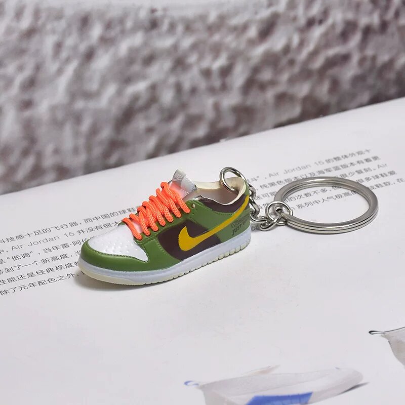 Мини-модель кроссовок DUNK в масштабе 1/6 с рисунком бейсбола, декор для стола и брелок