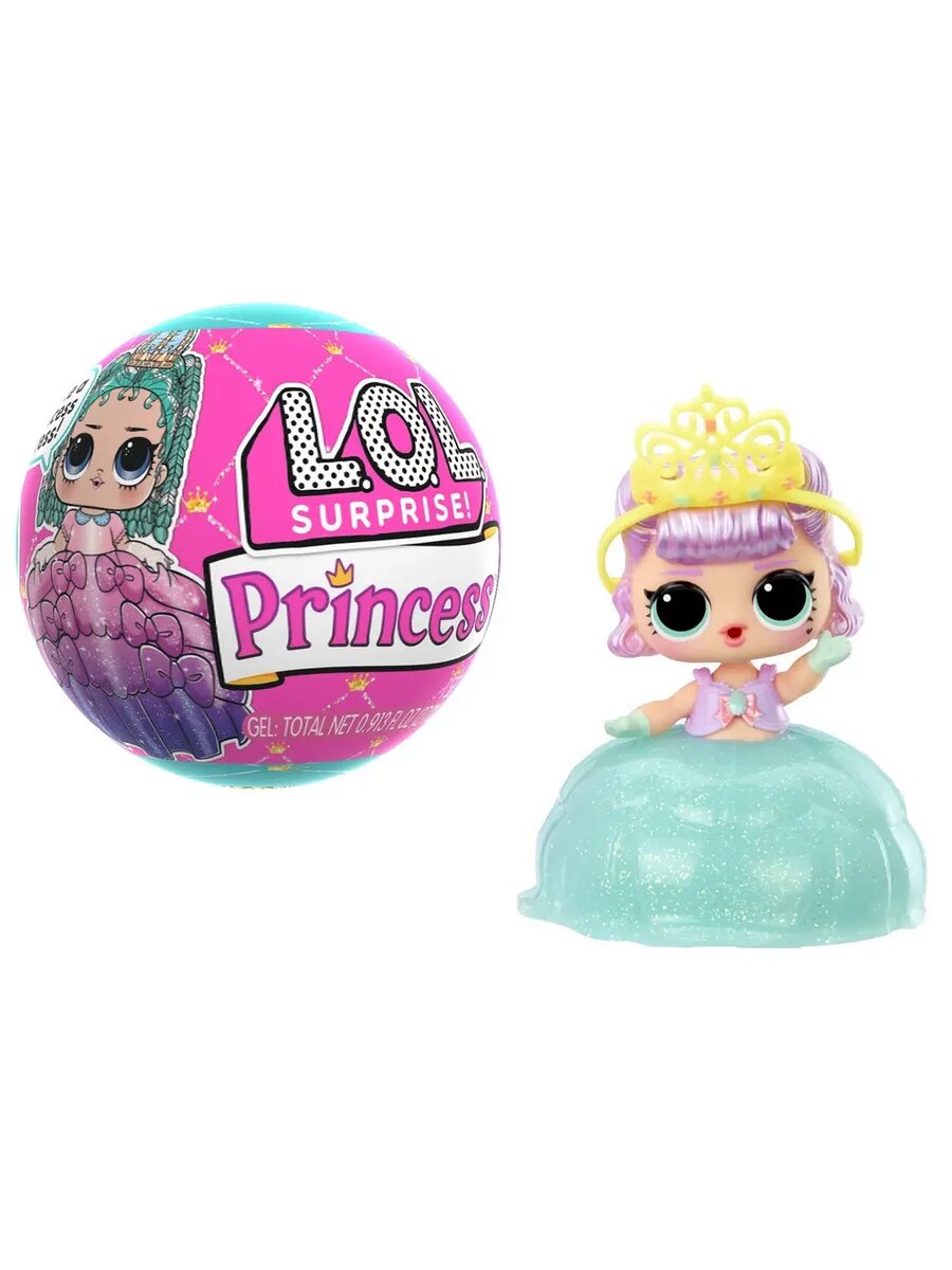 Кукла L.O.L Surprise "Princess Tots", с платьем-сюрпризом, шарик, цвет меняется в холодной воде