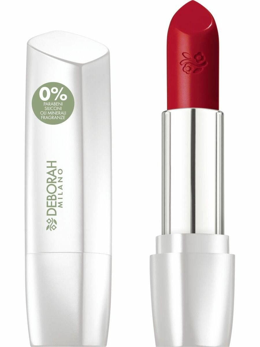 Deborah Milano Помада для губ Тон 10 Огненно-красный увлажняющая с маслом ши FORMULA PURA LIPSTICK 4,4 гр