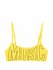 Купальник MOSCHINO Logo-print bikini top, размер 44, yellow