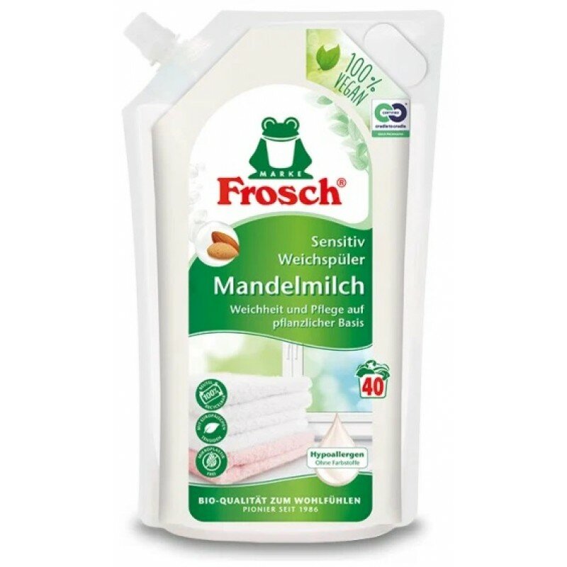 Ополаскиватель Frosch "Миндальное Молочко", универсальный, 1л