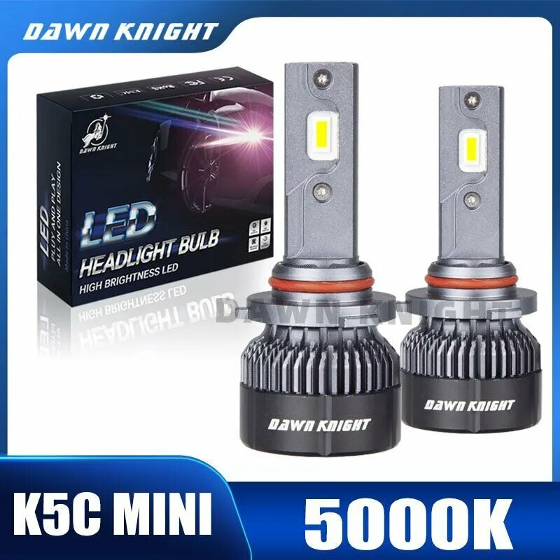 DawnKnight Лампа автомобильная HB3, 2 шт. арт. K5MI-50K-9005