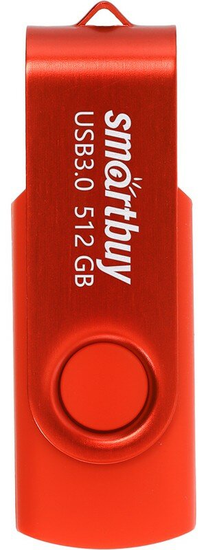 Устройство USB Flash Drive 512Gb SmartBuy SB512Gb3TWR Twist Red USB 3.0 пластик-металл