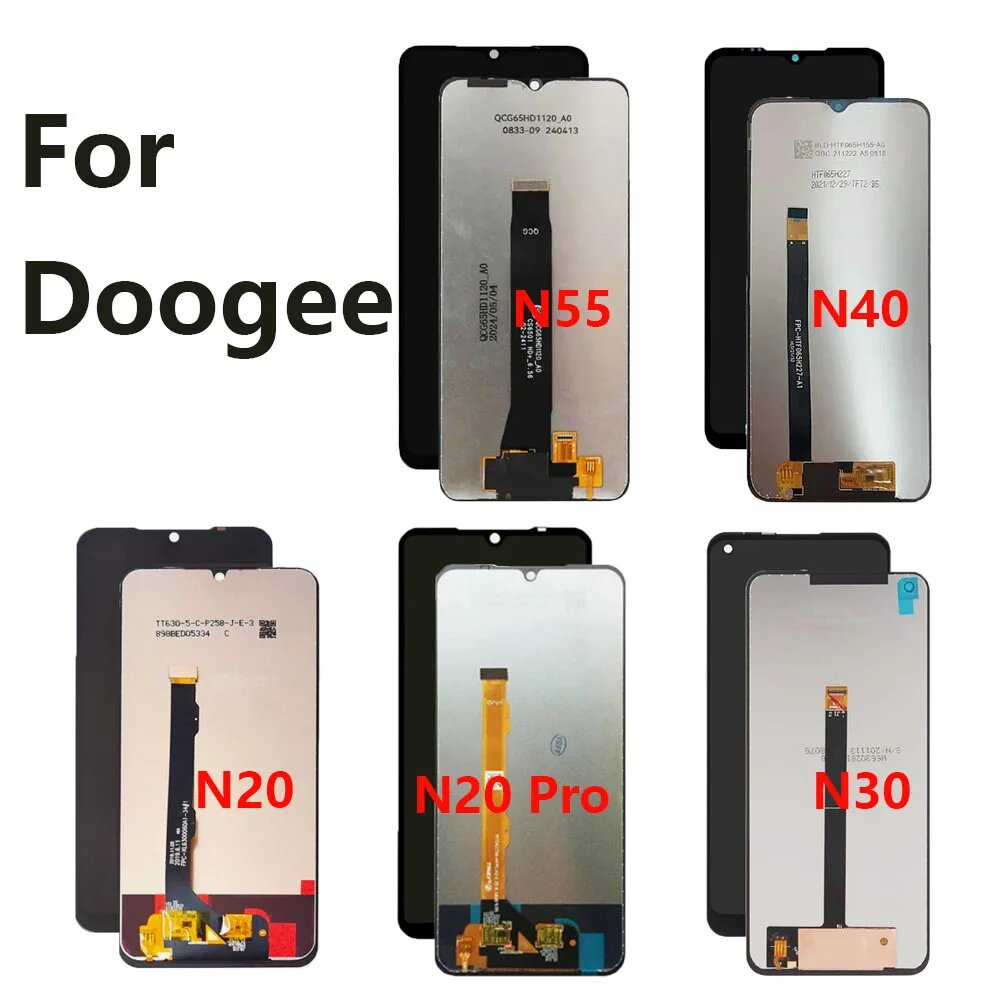 Новый ЖК-экран для Doogee N20 N20 Pro N30 N40 N40 Pro N55 N55 Plus N55 Pro N55S Замена N30 LCD