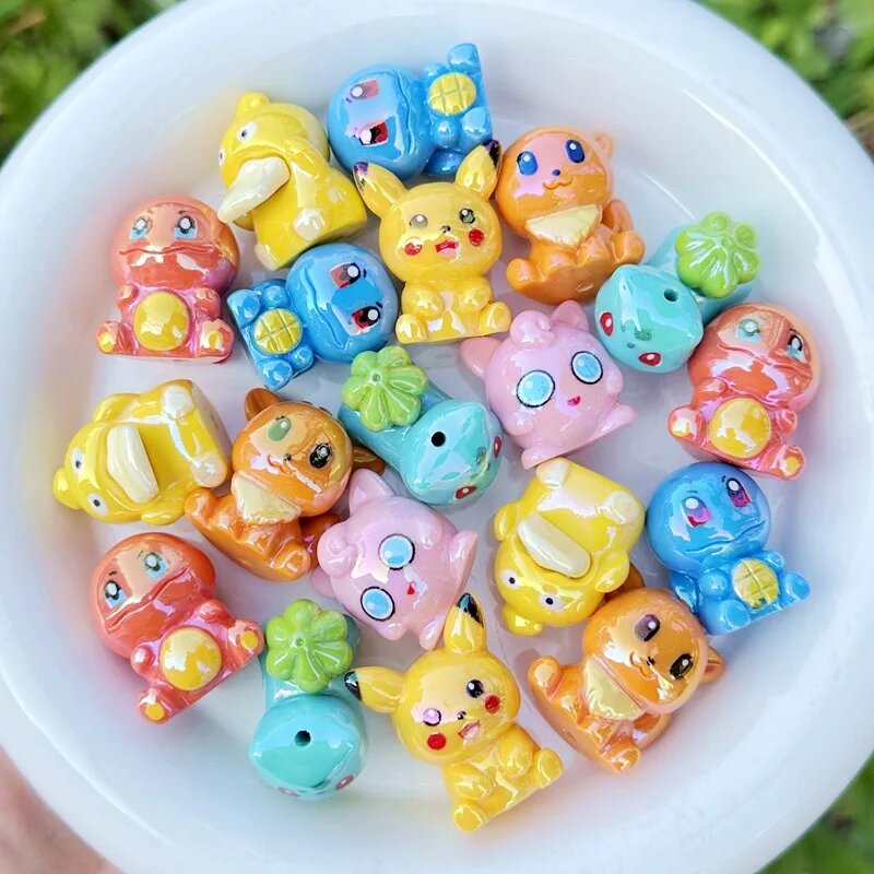 Бусинки ПВХ Pokemon 10шт, mixed color