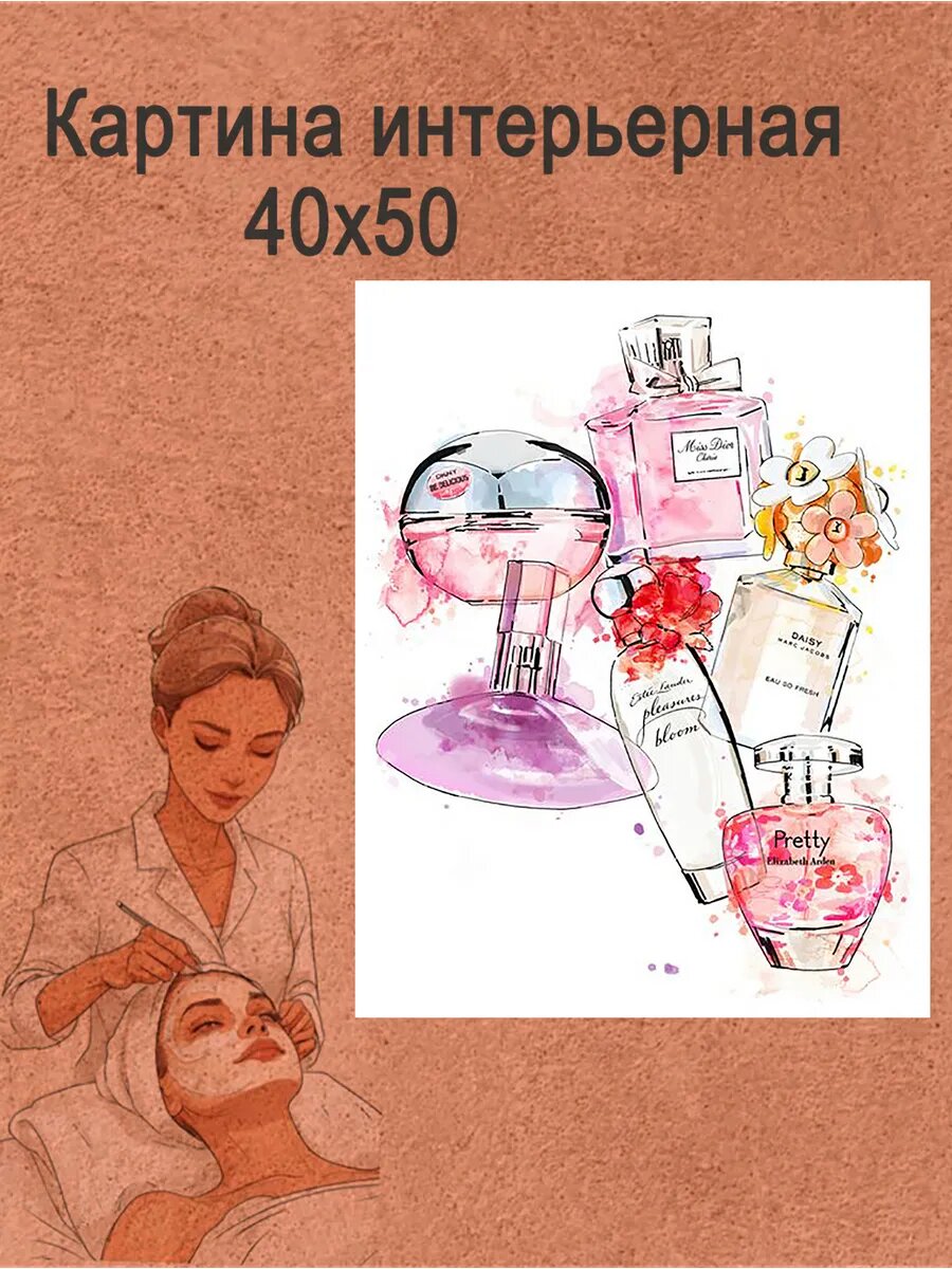 Картина на стену на холсте 40х50 Эстетика.