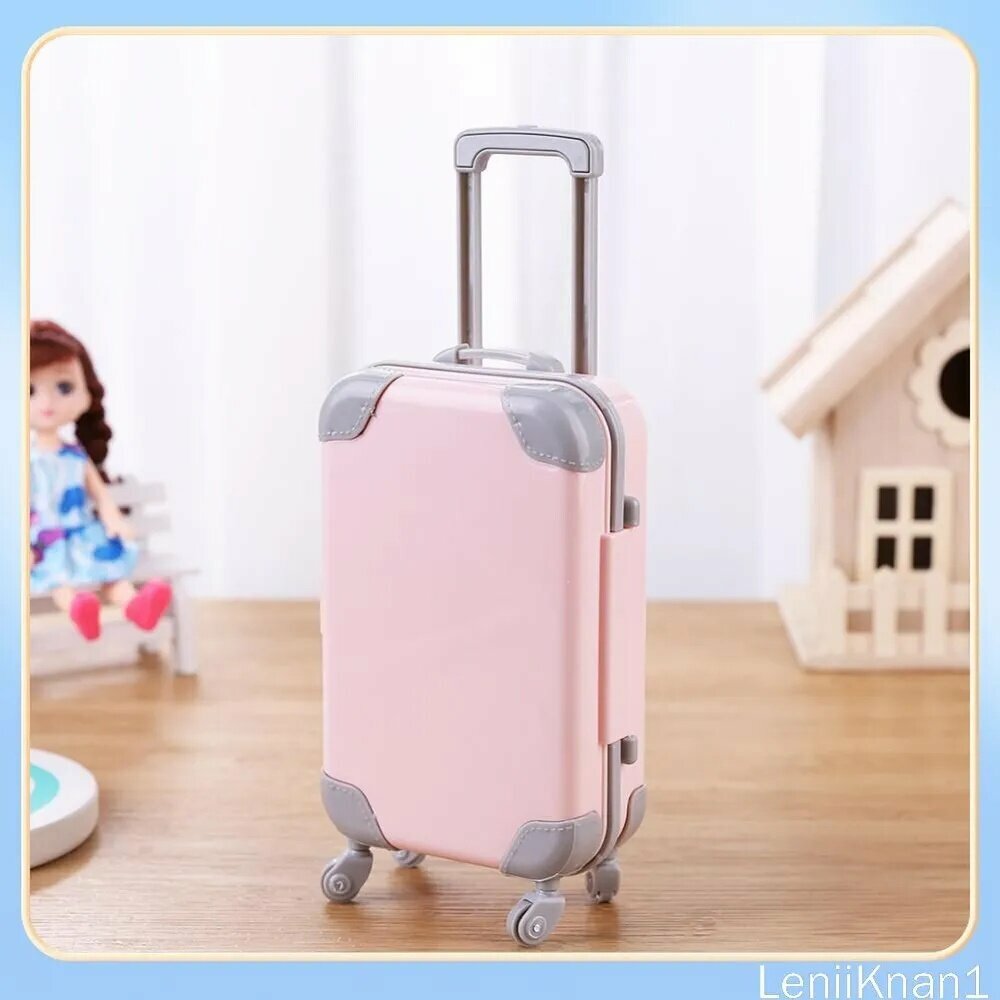 Мини-пластиковый чемодан, багаж, игровой дом, игрушки, аксессуары для кукол для девочек