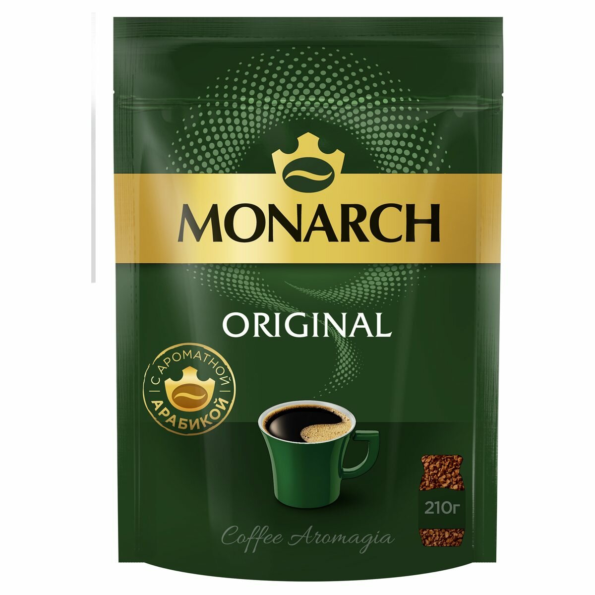 Кофе растворимый Monarch Original, сублимированный, мягкая упаковка, 210г (4000710/Q5192), 6 уп.